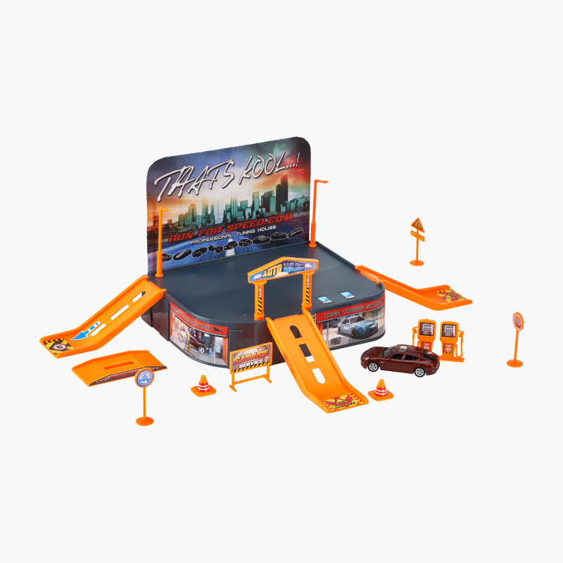 Toy garage - Biltema.dk