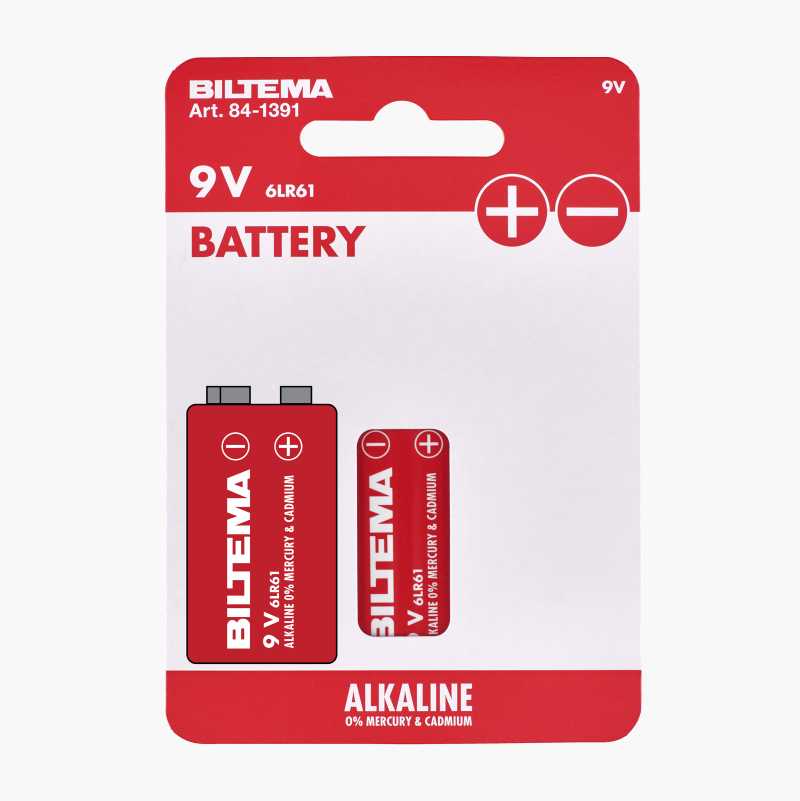 9V/6LR61 Alkaliskt batteri - Biltema.se