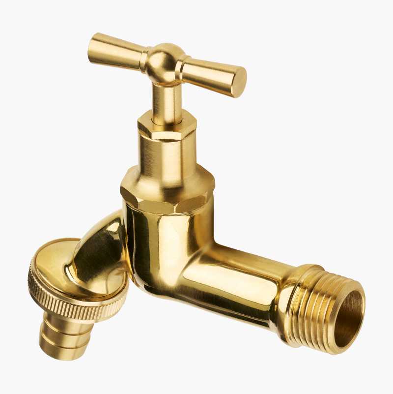 Tappekran polert messing, ½” - Biltema.no