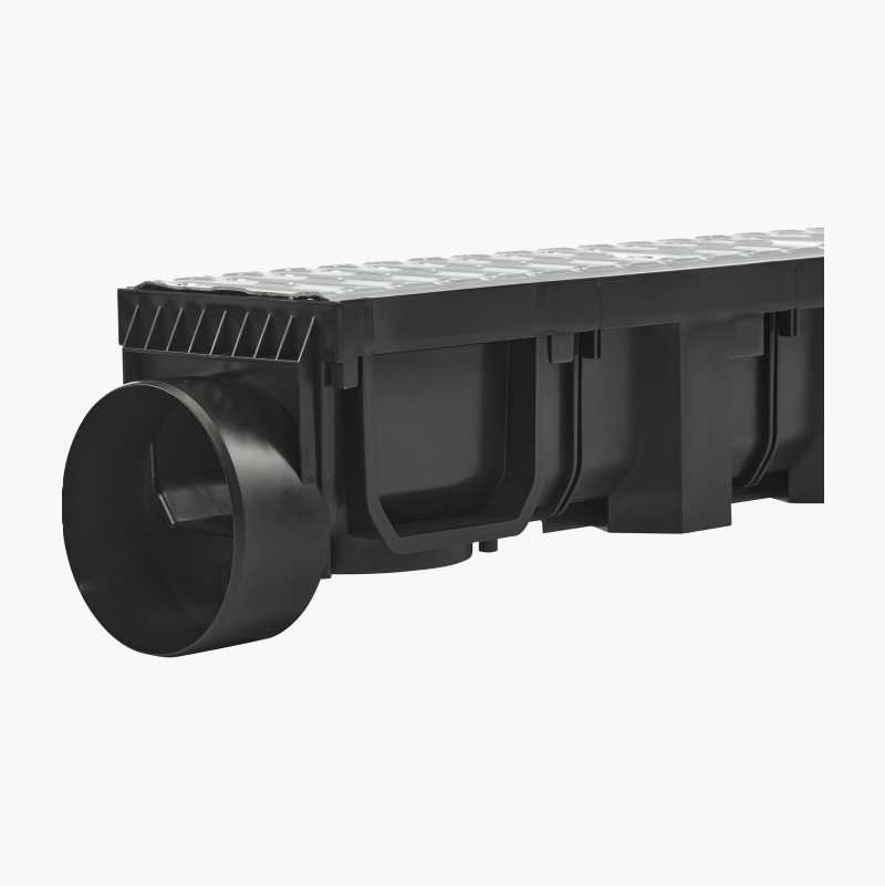 Side outlet, drainage gutter, 110 mm - Biltema.no