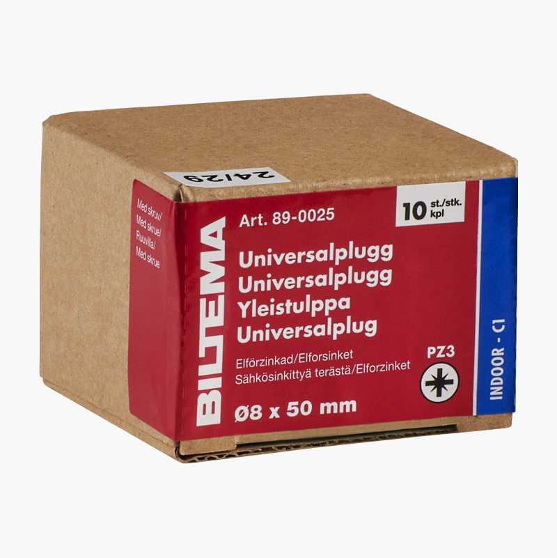 Universal plug 8 x 50 mm, with screw - Biltema.no