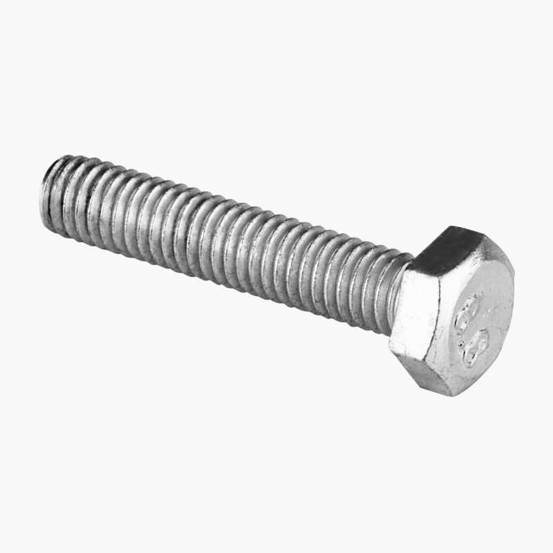Hexagonal screw, electro galvanized FZB - Biltema.se