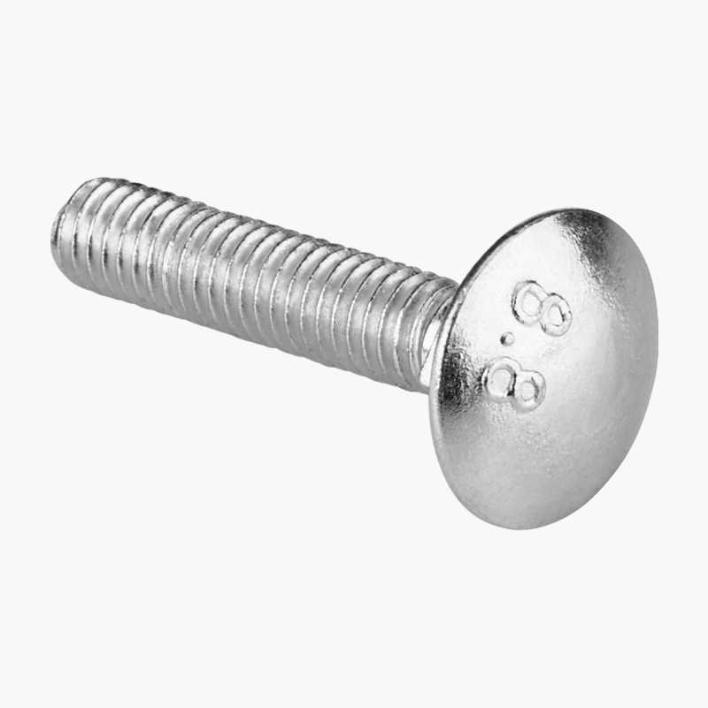 Carriage bolt, electro galvanized FZB - Biltema.fi