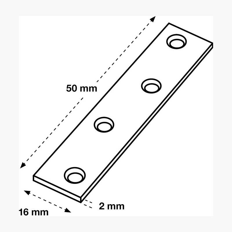 Joint Bracket, 50 mm, 4 pcs. - Biltema.fi
