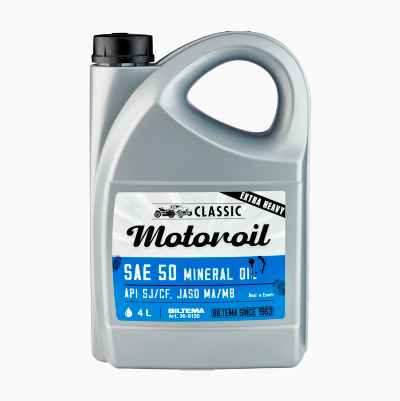 SAE 50 mineraaliöljy museoautoille - Biltema.fi